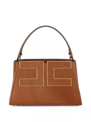 Elisabetta Franchi Handbag With Logo - Brown