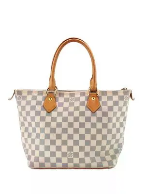 LOUIS VUITTON Saleya Handbag Damier Pm Tote Bag - White