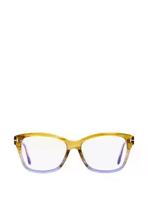 TOM FORD T-logo Rectangular Frame Glasses