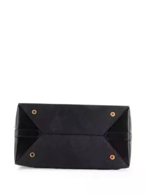 LOUIS VUITTON City Frame Top Handle Bag Taiga Leather Satchel