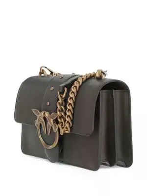 Pinko Love One Mini Studded Leather Shoulder Bag