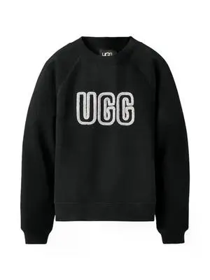 UGG Logo-detail Crew-neck Sweatshirt - Black