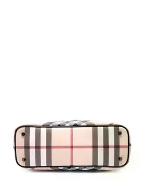Burberry Nova Check Coated Canvas Tote Bag