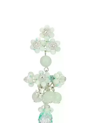 Tory Burch Beaded Floral Clip-on Earrings
