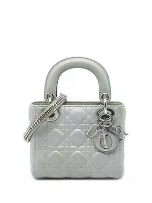 Dior Mini Lady Satchel - Silver