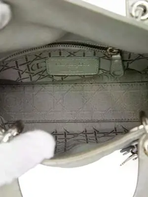 Dior Mini Lady Satchel - Silver