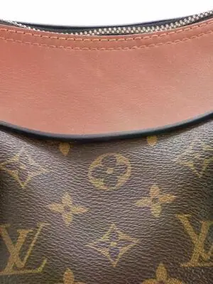 LOUIS VUITTON Tuileries Handbag Monogram Canvas With Leather Satchel - Brown