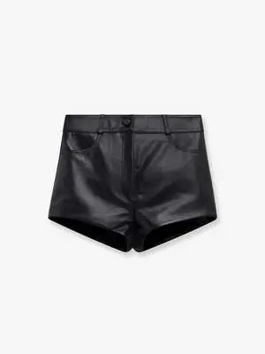 THE FRANKIE SHOP Loen Leather Shorts