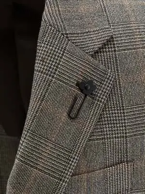 LARDINI Prince Of Wales Wool Blazer