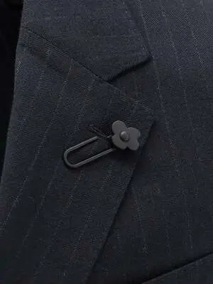 LARDINI Virgin Wool Suit With Pinstripe Pattern