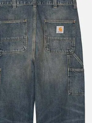Carhartt Work In Progress Loose Fit Washed Denim Carpenter Pants