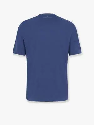 Brunello Cucinelli Cotton Tshirt With Front Embroidery