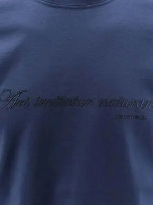 Brunello Cucinelli Cotton Tshirt With Front Embroidery