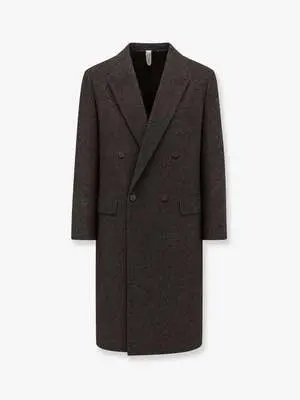 HEVO Martina Franca Wool Blend Coat - Black