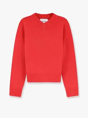 Soft Goat Cashmere Sweater - Red