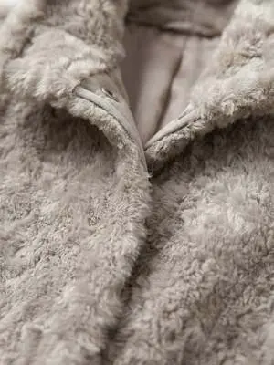Brunello Cucinelli Short Sheepskin Coat With Monili Detail