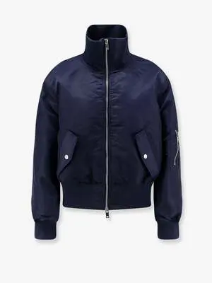 THE FRANKIE SHOP Cropped Nylon Bomber Jacket
