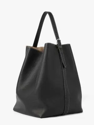TOTEME Belted Leather Tote Shoulder Bag
