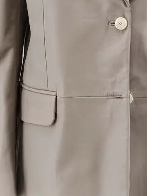 ALYSI Leather Blazer