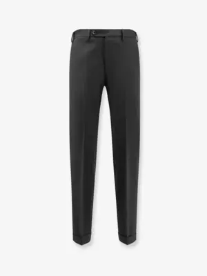 PT TORINO Style Master Fit Stretch Wool Trousers - Black