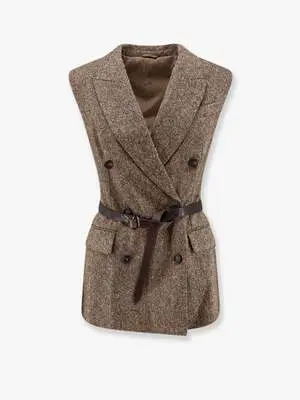 Brunello Cucinelli Virgin Wool Blend Vest