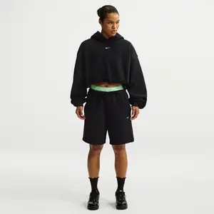 Nike Studio Fleece Medium Weight Oversized Cropped Hoodie