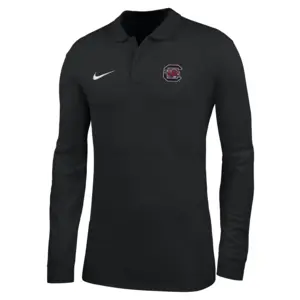 Nike South Carolina Victory Dri-fit College Long-sleeve Polo - Black