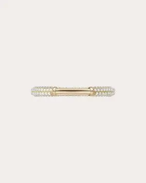 CHELSEA GABRIELLE Diamond Elektra Solo Ring - Gold