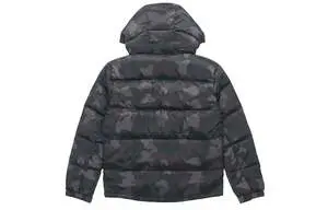 NEW BALANCE Winter Camouflage Down Parka Asia Sizing 'grey Black