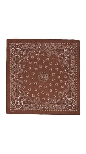 The Great. The Silk Bandana - Chocolate