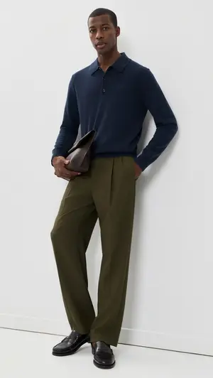 Burberry Carson Luxe Cashmere Polo Sweater