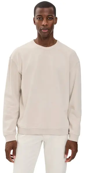 Marine Layer Relaxed Cloud 9 Fleece Crewneck Sweatshirt - Whitecap