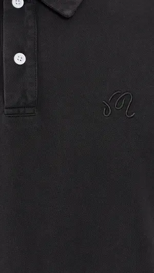 MALBON Overdyed Pique Polo