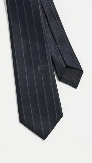 Burberry Pinstripe Silk Tie