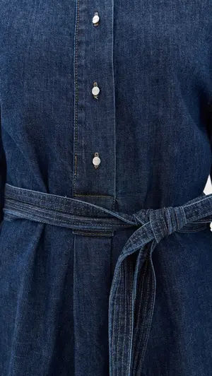 TWP Tamzin Denim Belted Top