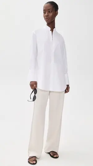 Comme Si Mandarin Collar Shirt