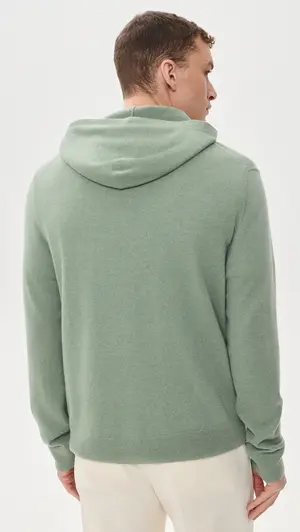 Rlx Ralph Lauren Washable Cashmere Hoodie - Fern Green Heather