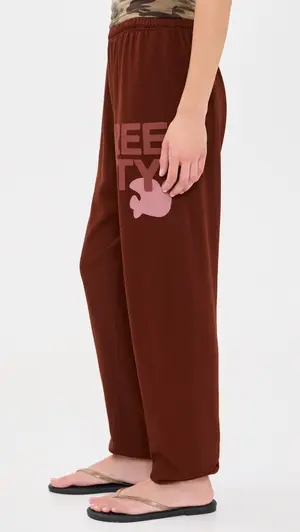 FREECITY Graphic Print Sweatpants - Rusty Rabbit