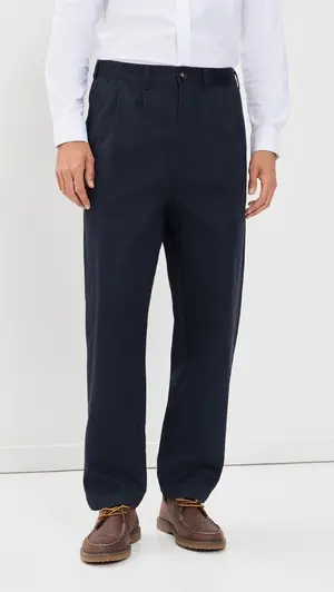 Barbour Yorklane Pleated Twill Trousers