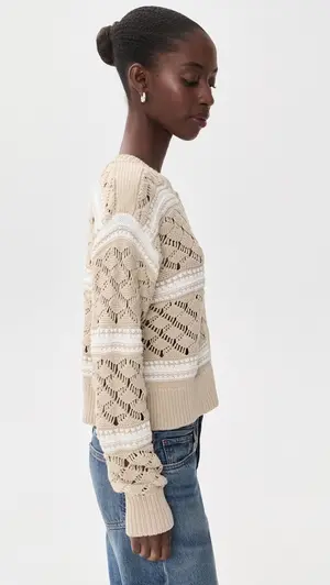 Splendid Bennett Cardigan - Wheat/shell