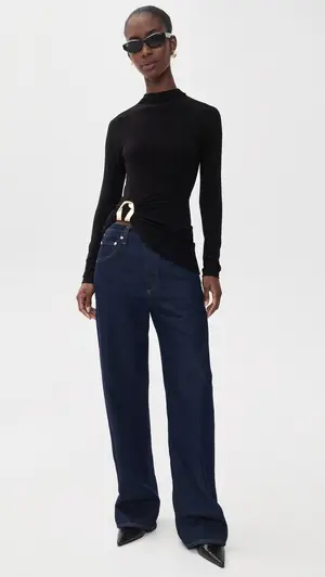 Aje Luma Hardware Jersey Top