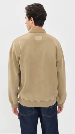 Helmut Lang Garment-dyed French Terry Polo
