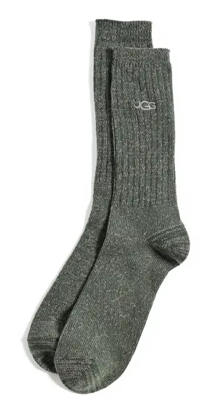 UGG Trey Rib Knit Crew Socks - Arugula