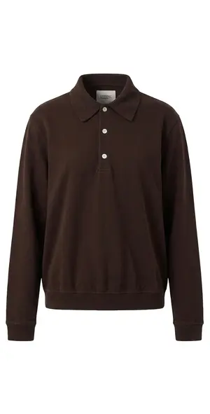 Citizens Of Humanity Long Sleeve Banded Polo Shirt
