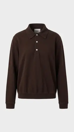 Citizens Of Humanity Long Sleeve Banded Polo Shirt