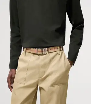 Burberry Reversible Check Belt