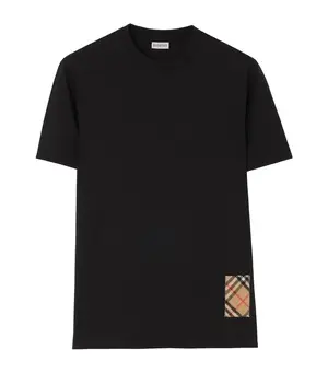 Burberry Cotton Check-patch T-shirt