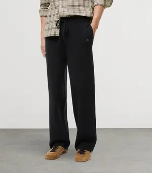 Burberry Cashmere-blend Ekd Track Pants