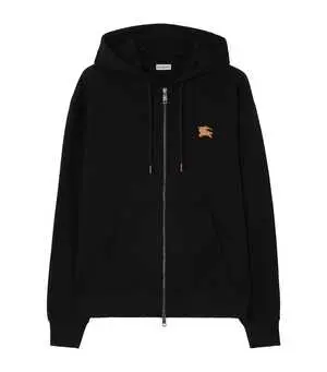 Burberry Cotton Ekd Zip-up Hoodie
