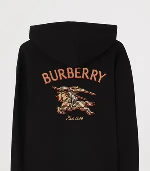 Burberry Cotton Ekd Zip-up Hoodie
